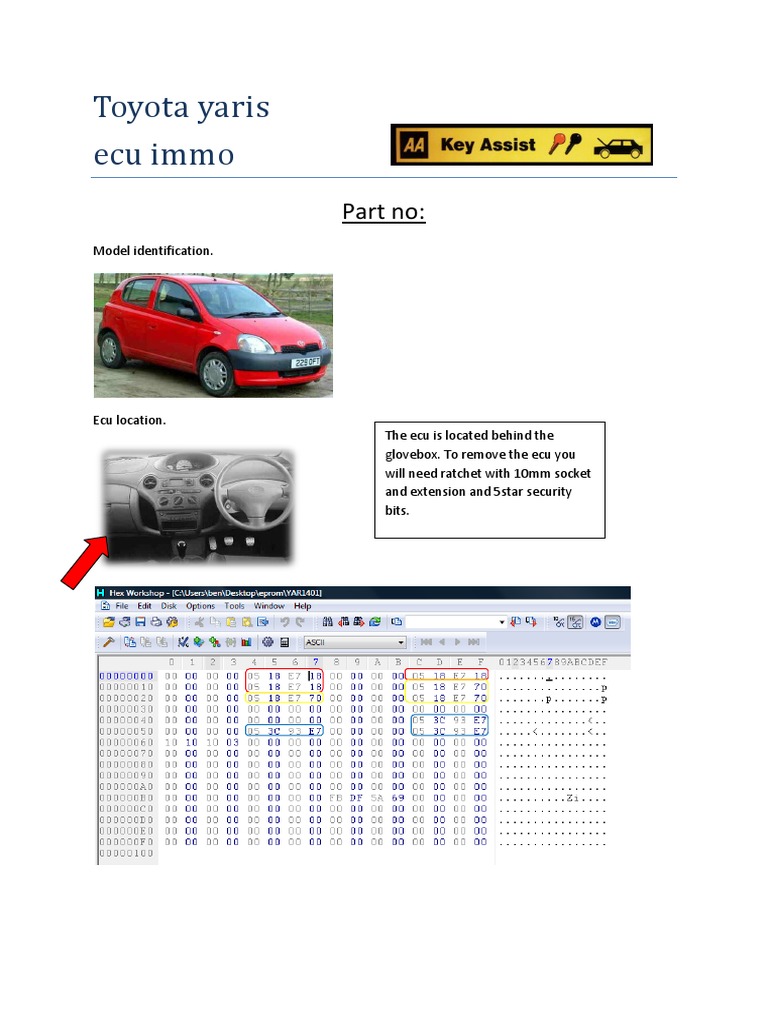 Toyota Yaris Ecu Immo | PDF