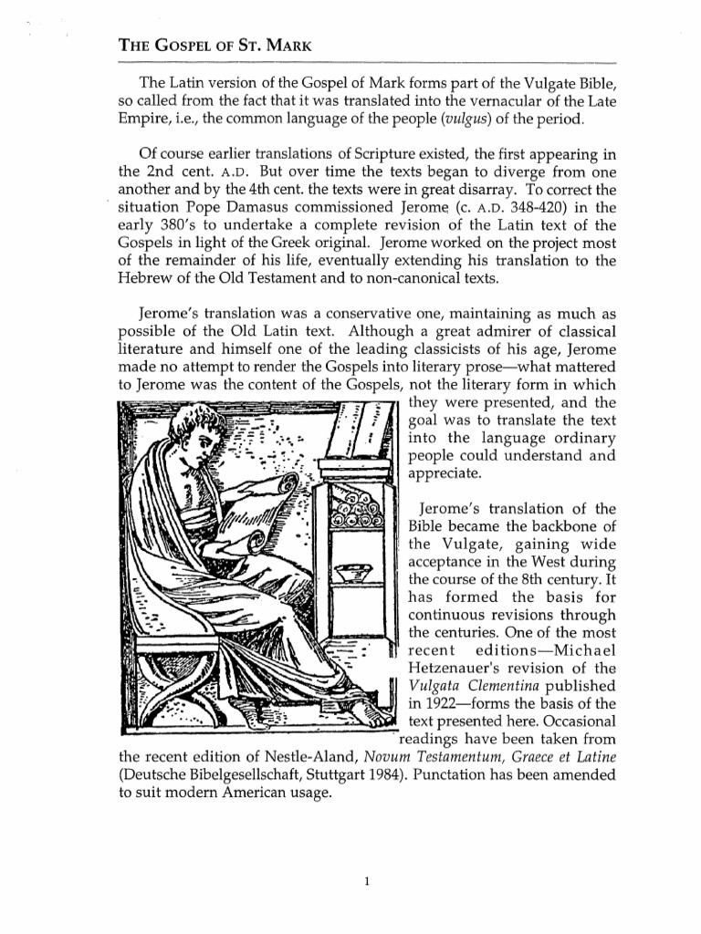 Mark Latin Gospel | PDF