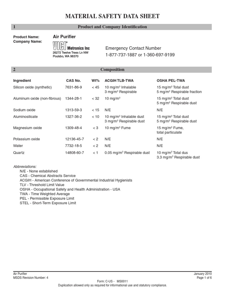 P 400 MSDS Rev4 | PDF | Resource Conservation And Recovery Act | Toxicity
