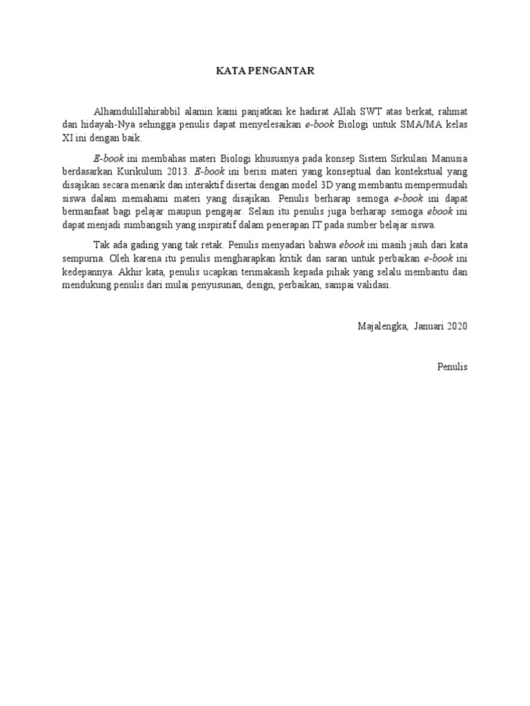 Kata Pengantar Ebook | PDF