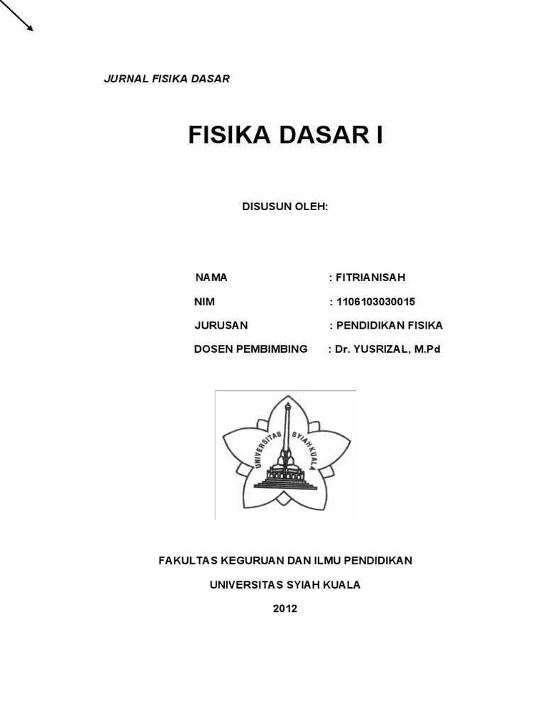 Jurnal Fisika Dasar I | PDF
