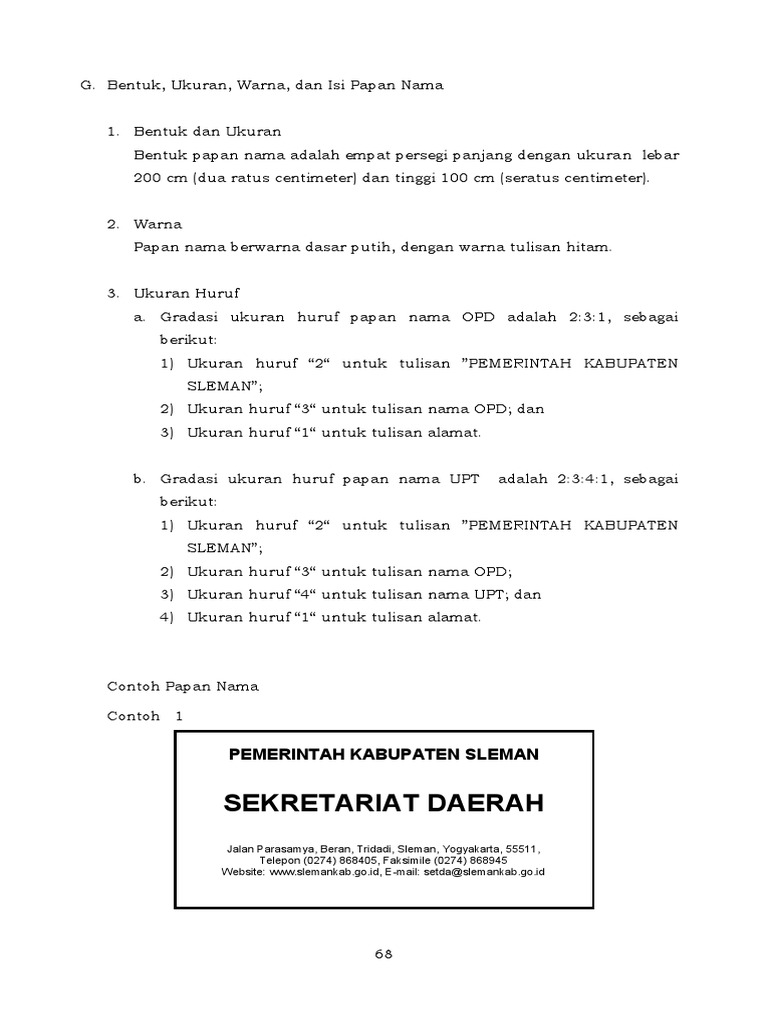 5 Lampiran Papan Nama | PDF