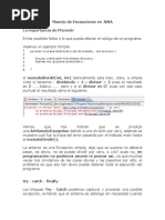 Excepciónes Java | PDF | Java (lenguaje de programación) | máquina ...