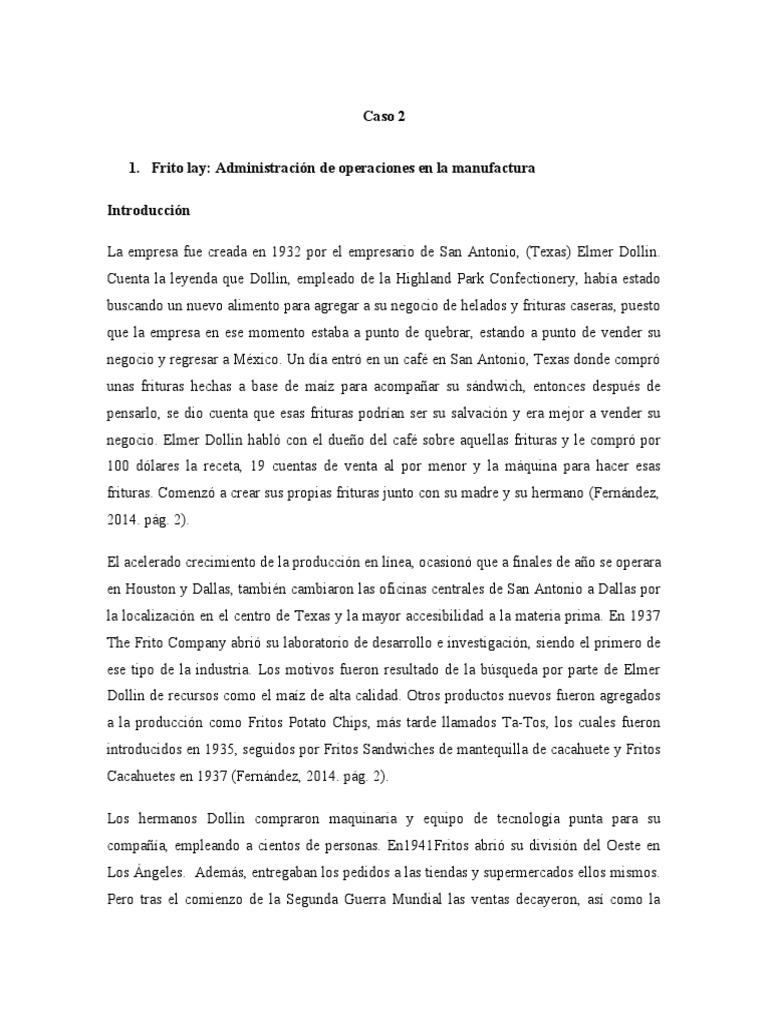 La historia de Frito-Lay y su evolución hacia una de las mayores ...