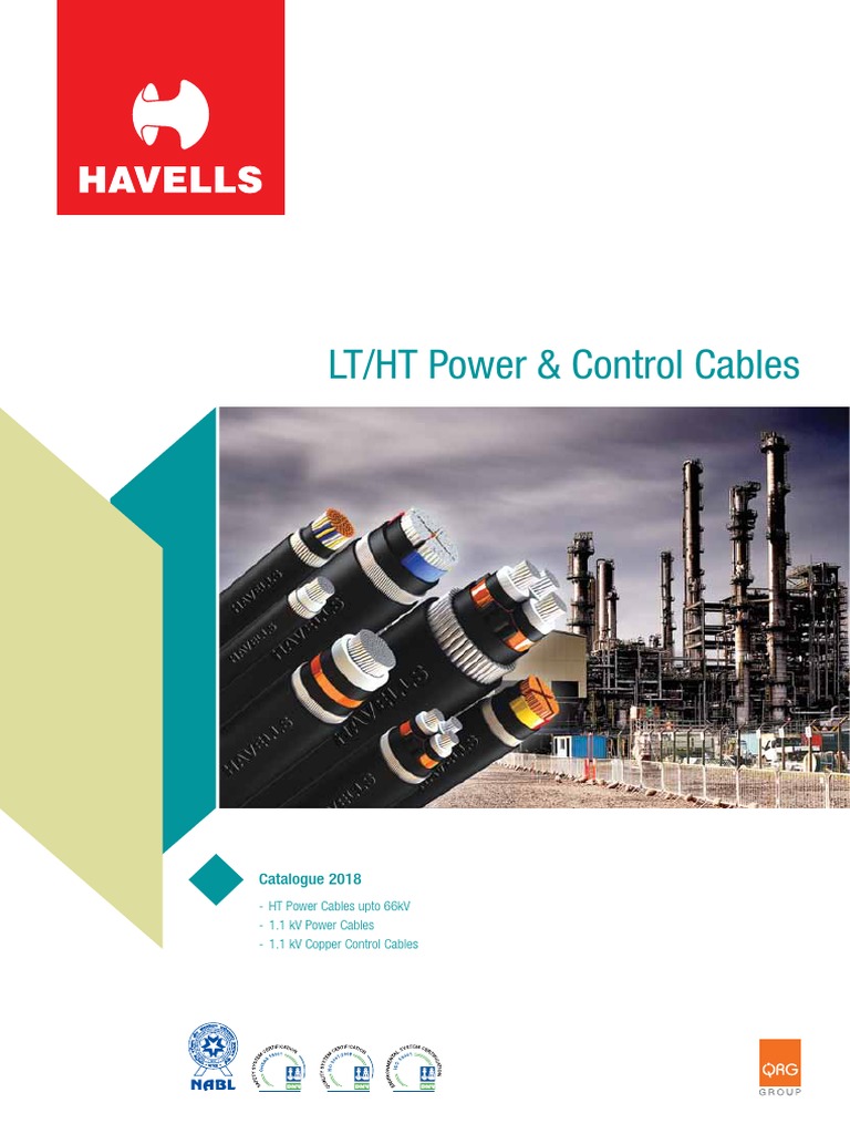 LT/HT Power & Control Cables: Catalogue 2018 | PDF | Wire | Insulator ...