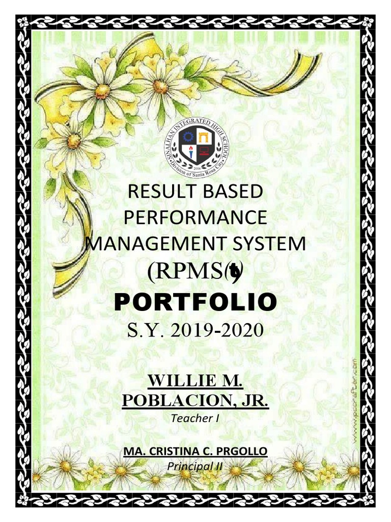 Result Based Performance Management System: (RPMS Portfolio | PDF