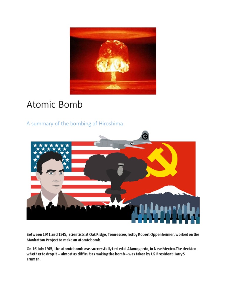 Atomic Bomb: A Summary of The Bombing of Hiroshima | PDF | Nuclear ...