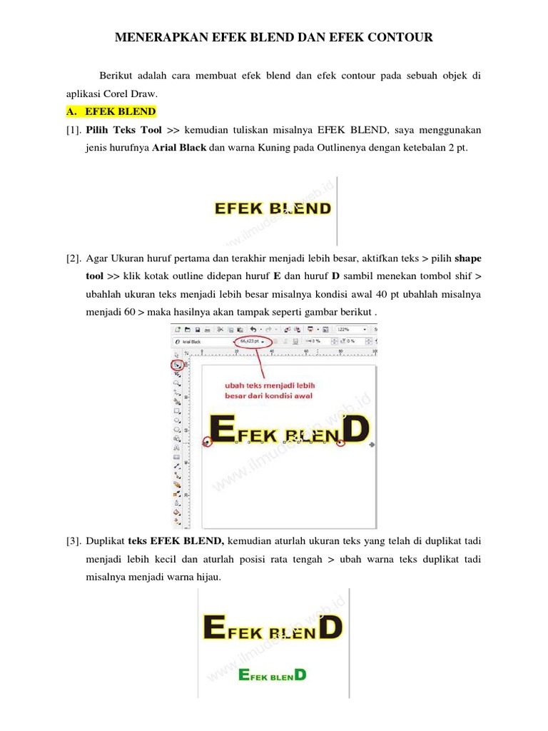 3.7 Menerapkan Efek Blend Dan Contour | PDF