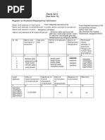 Form XIV - Employment Card | PDF