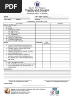 Classroom Readiness Checklist | PDF