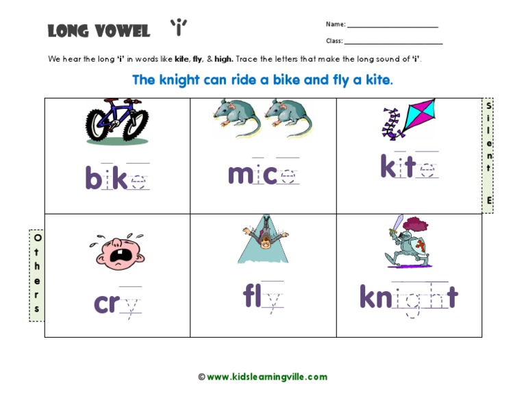 B Ike M Ice K Ite: Long Vowel | PDF