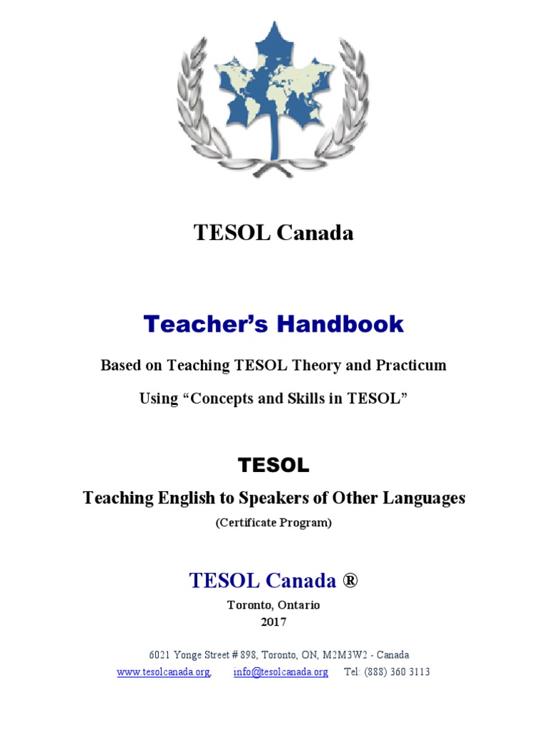 TESOL Can-Handbook-2017 | PDF | English As A Second Or Foreign Language ...
