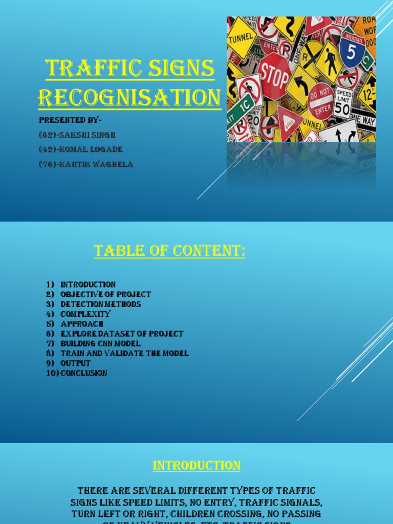 Traffic Signs Recognition | PDF | Emerging Technologies | Cybernetics