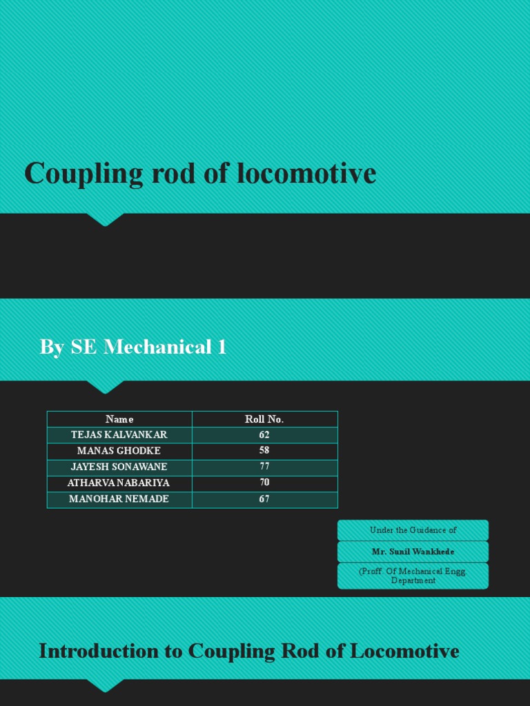 Coupling Rod of Locomotive | PDF