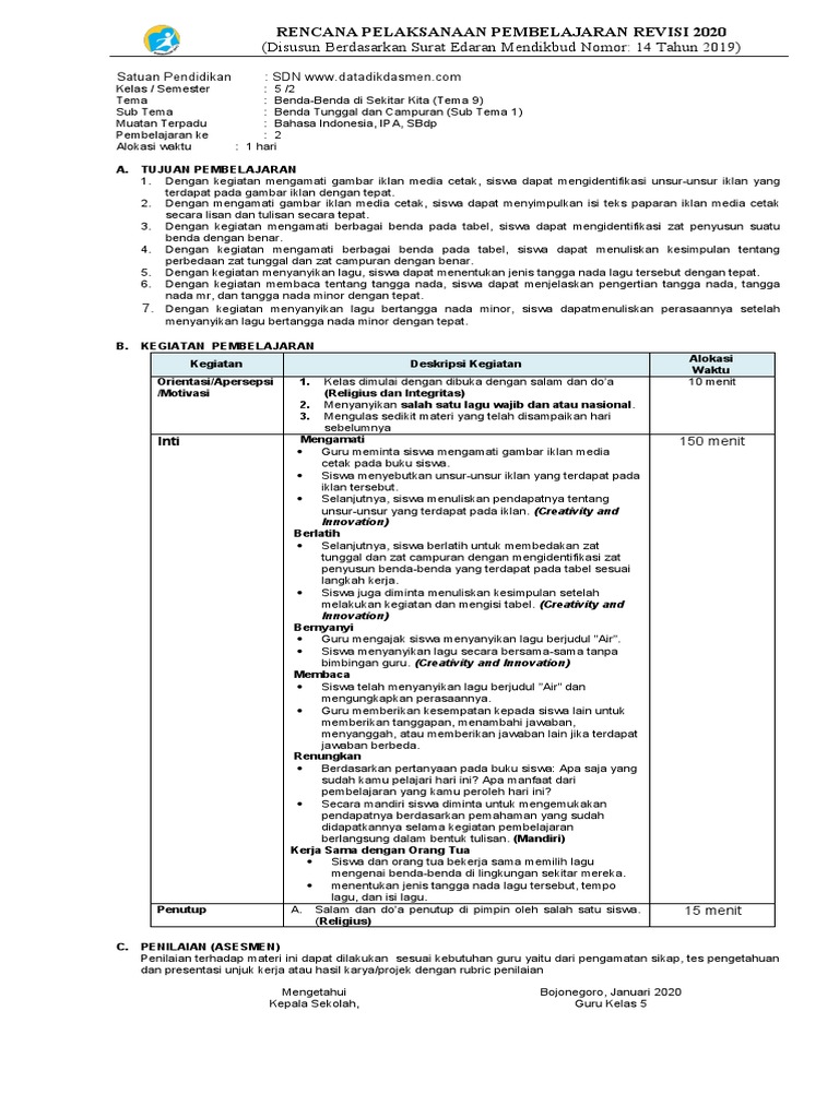Tema 9 Sub Tema 1 Pemb. 2 | PDF