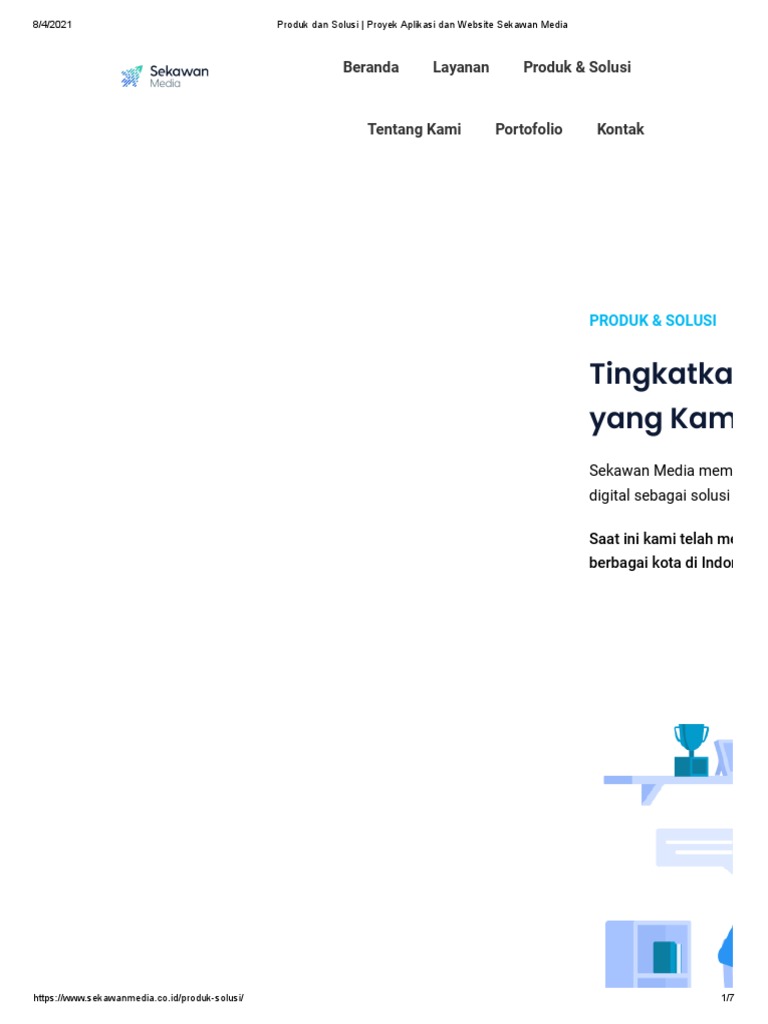 Produk Dan Solusi - Proyek Aplikasi Dan Website Sekawan Media | PDF