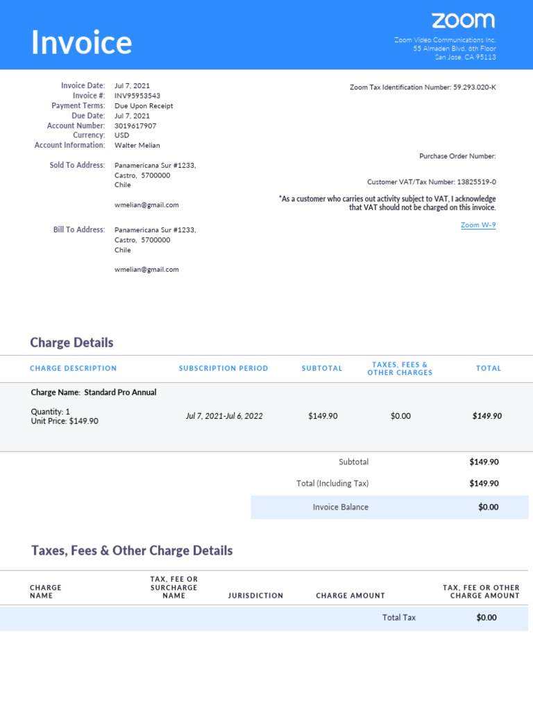Invoice: Charge Details | Download Free PDF | Invoice | Fee