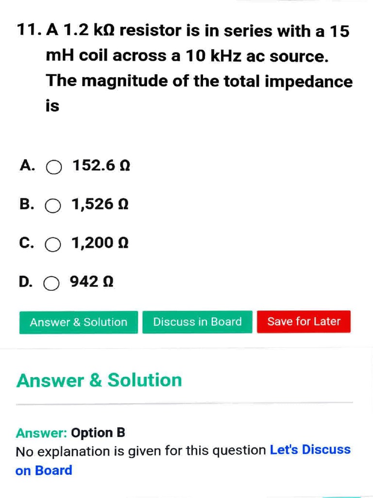 MCQ Eec Examveda | PDF | Inductor | Electrical Impedance