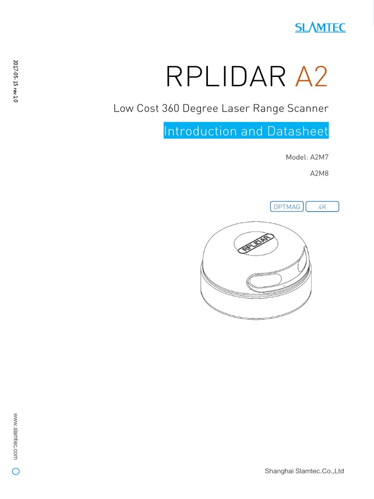 Ld208 Slamtec Rplidar Datasheet A2m8 En Pdf Image Scanner 40 Off 