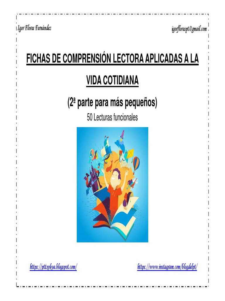 1.fichas Comprensión Lectora VIDA COTIDIANA (Pequeños) .PPT (Modo de ...