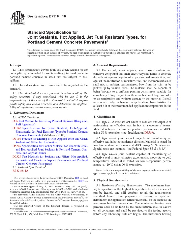 Astm D7116-16 | Download Free PDF | Road Surface | Concrete