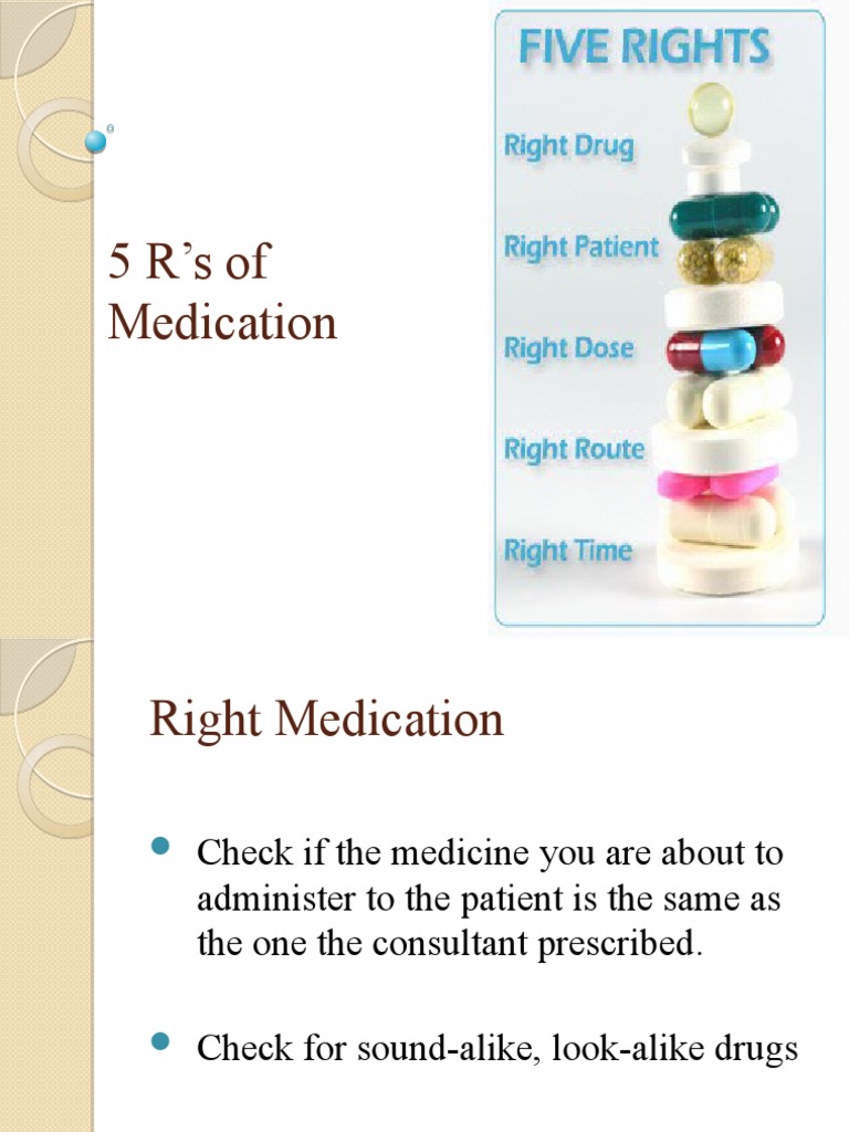 5 R's of Medication Administration | PDF
