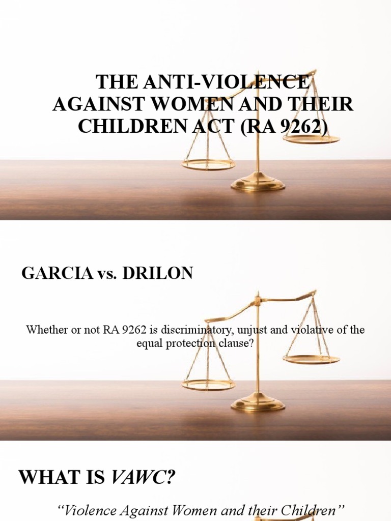 The Anti-Violence Against Women and Their Children Act (Ra 9262) | PDF ...
