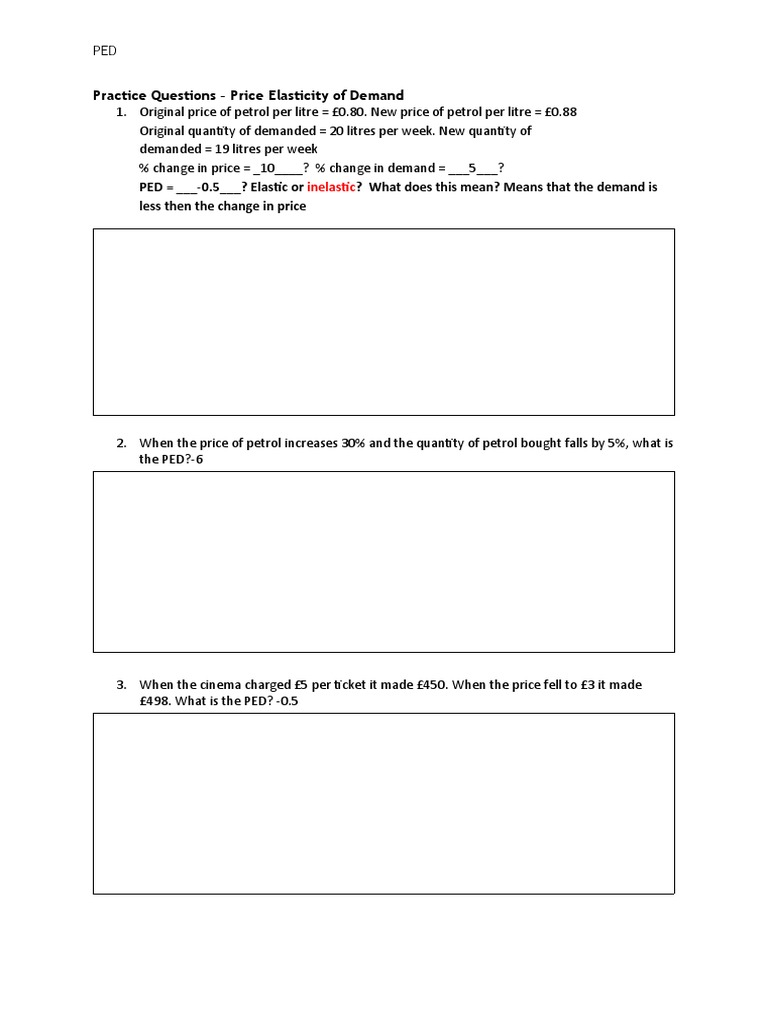 Practice Questions PED TASK 1 | PDF
