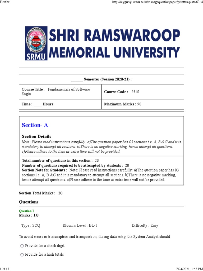 BCS6010 Question Paper | PDF | Subroutine | Modular Programming
