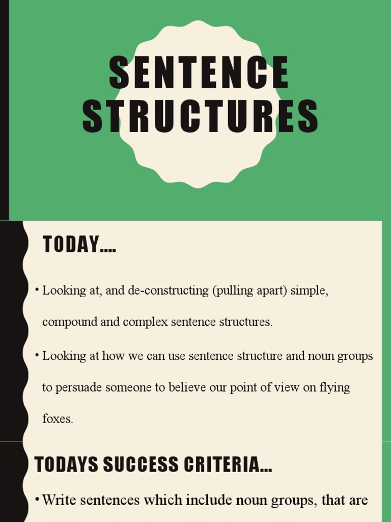 Sentence Structures | PDF | Sentence (Linguistics) | Semantics