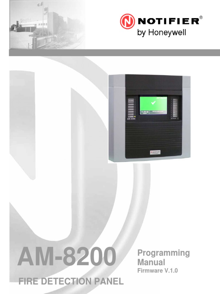 Notifier Am8200 | PDF | Menu (Computing) | Input/Output