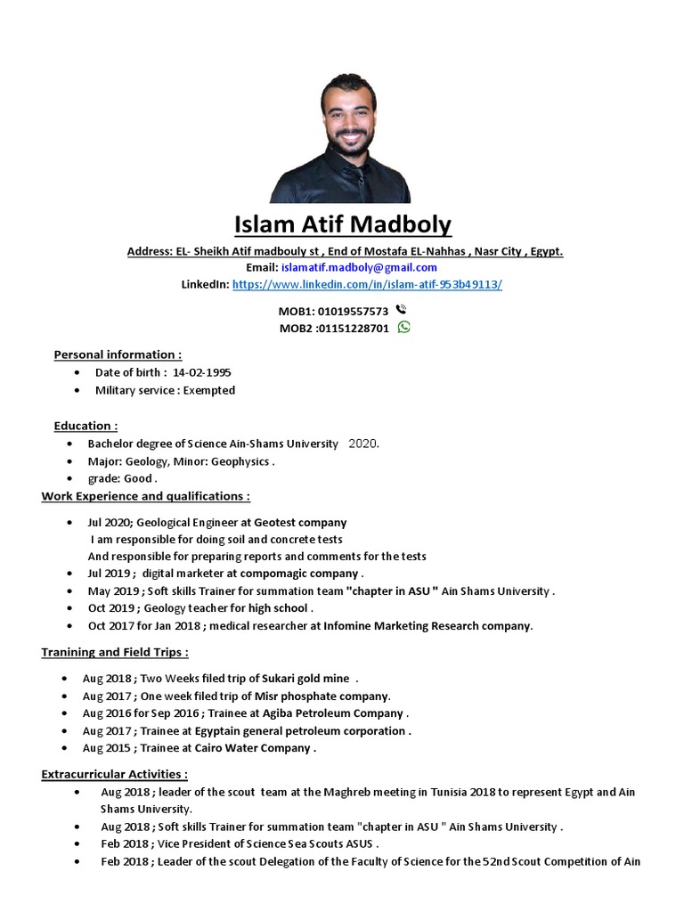 Islam Atif CV | PDF