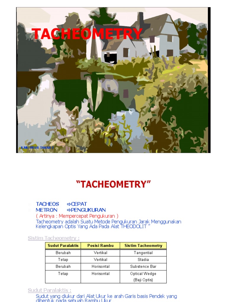 Tacheometry | PDF