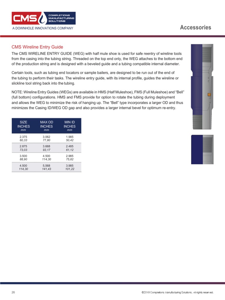 Accessories: CMS Wireline Entry Guide | PDF | Technology & Engineering