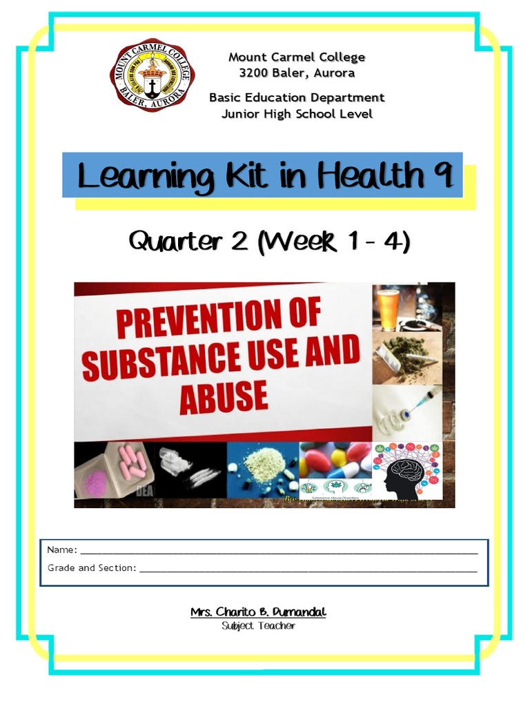 Learning Kit in Health 9: Quarter 2 (Week 1 - 4) | PDF | Substance ...