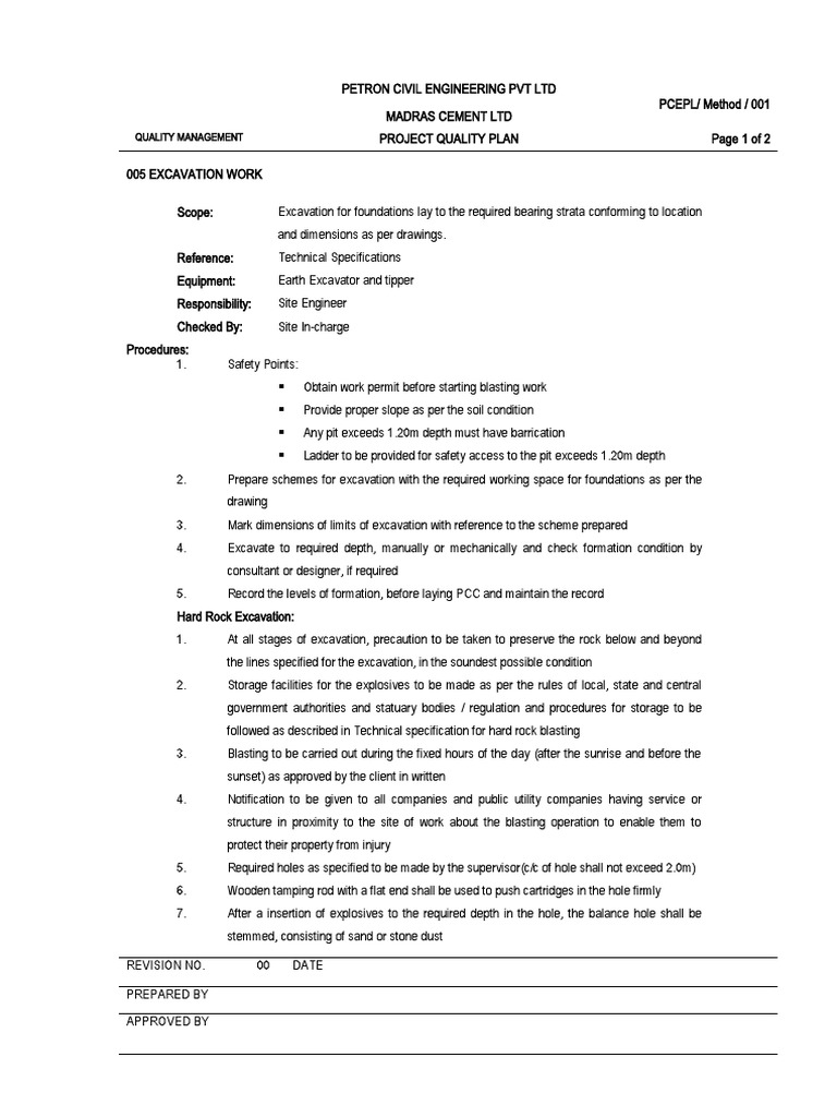 01 Excavation | PDF