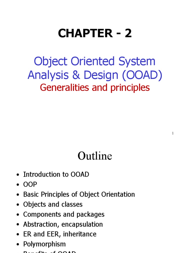 Chapter 2 Object Oriented System Analysis And Design Ooad Pdf Object Oriented Programming