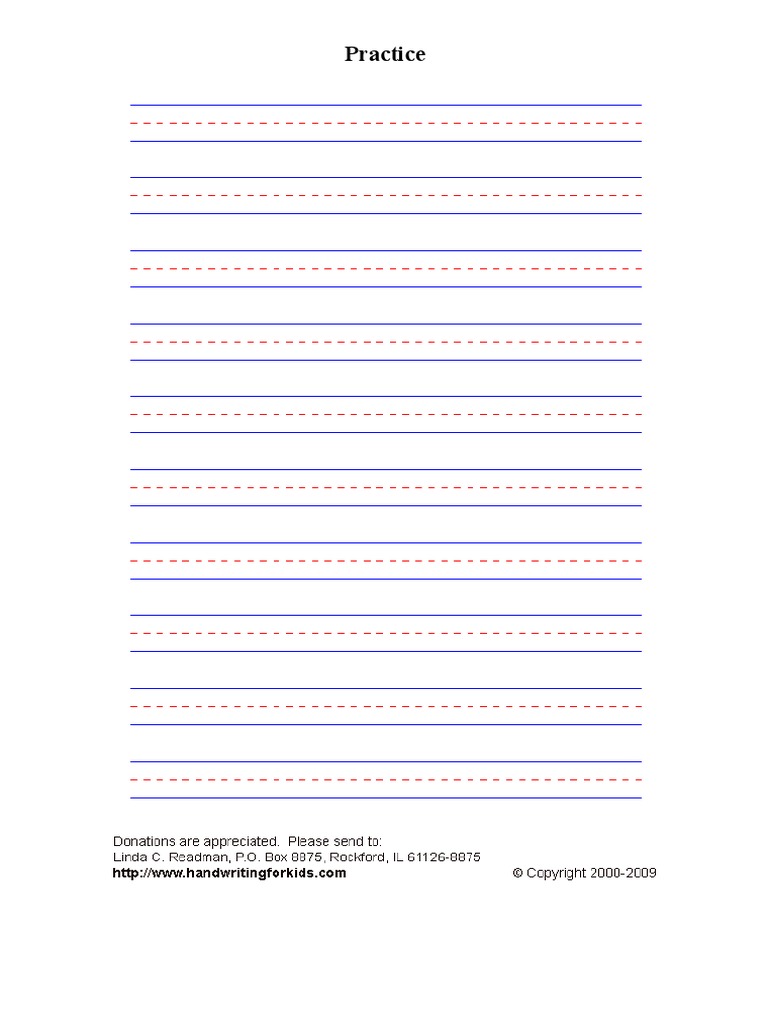 Basic Handwriting - Practice 36 | PDF