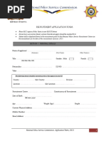 EMPTY Application Form For DPE - Doc 2023 | PDF