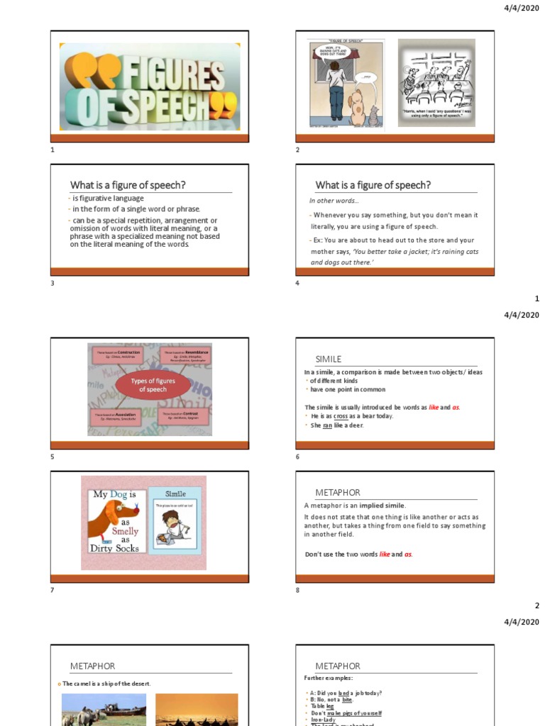 Figures of Speech - Slides - Part 1 | PDF | Metaphor | Irony