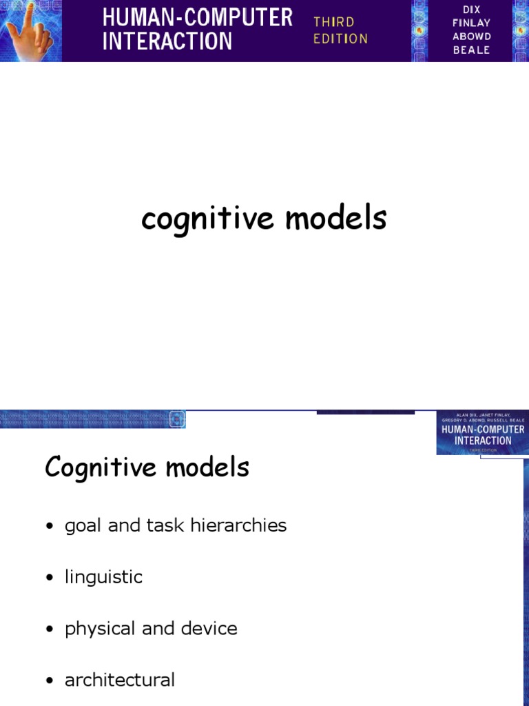Cognitive Models | PDF | Cognitive Science | Cognition