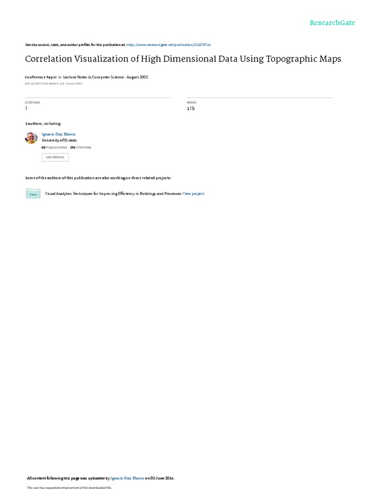 Correlation Visualization of High Dimensional Data | PDF | Correlation ...