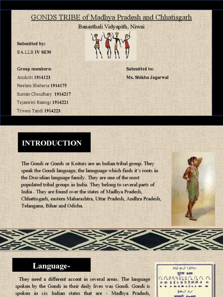 Tribes - Gonds of Madhya Pradesh | PDF