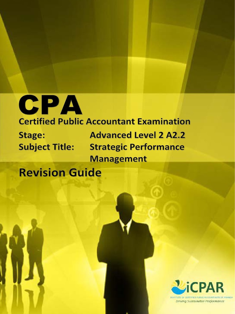 CPA A2.2 - STRATEGIC PERFORMANCE MANAGEMENT - Revision Guide | PDF ...