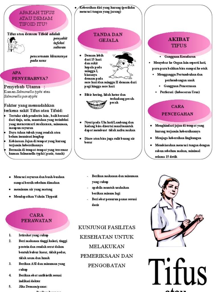Leaflet Demam Tifoid | PDF