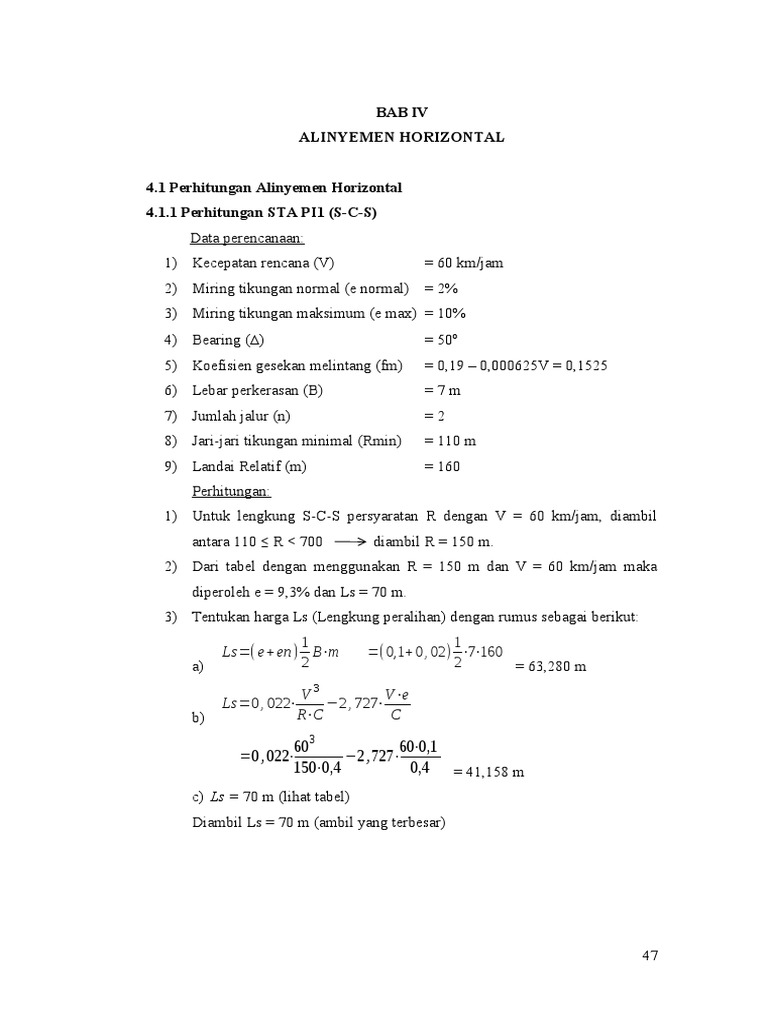 BAB IV Alinyemen Horizontal | PDF