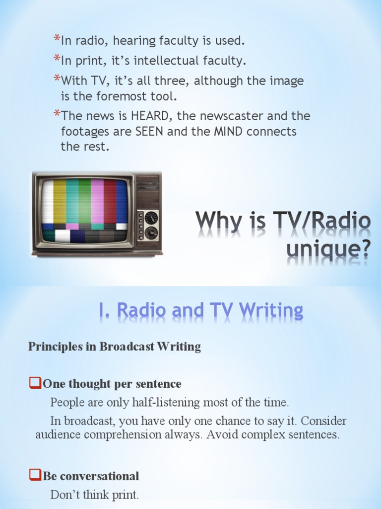 Radio Scriptwriting and Broadcasting | PDF | Verb | News