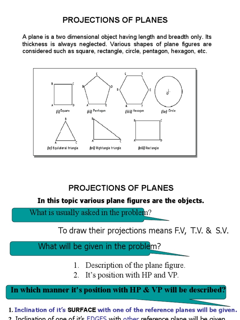 Projection of Planes - Revised | PDF | Shape | Triangle