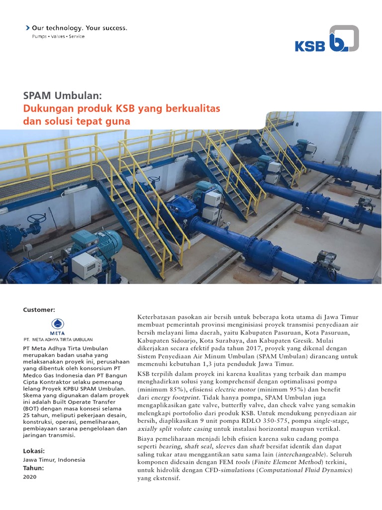 Sistem Penyediaan Air Minum Umbulan | PDF