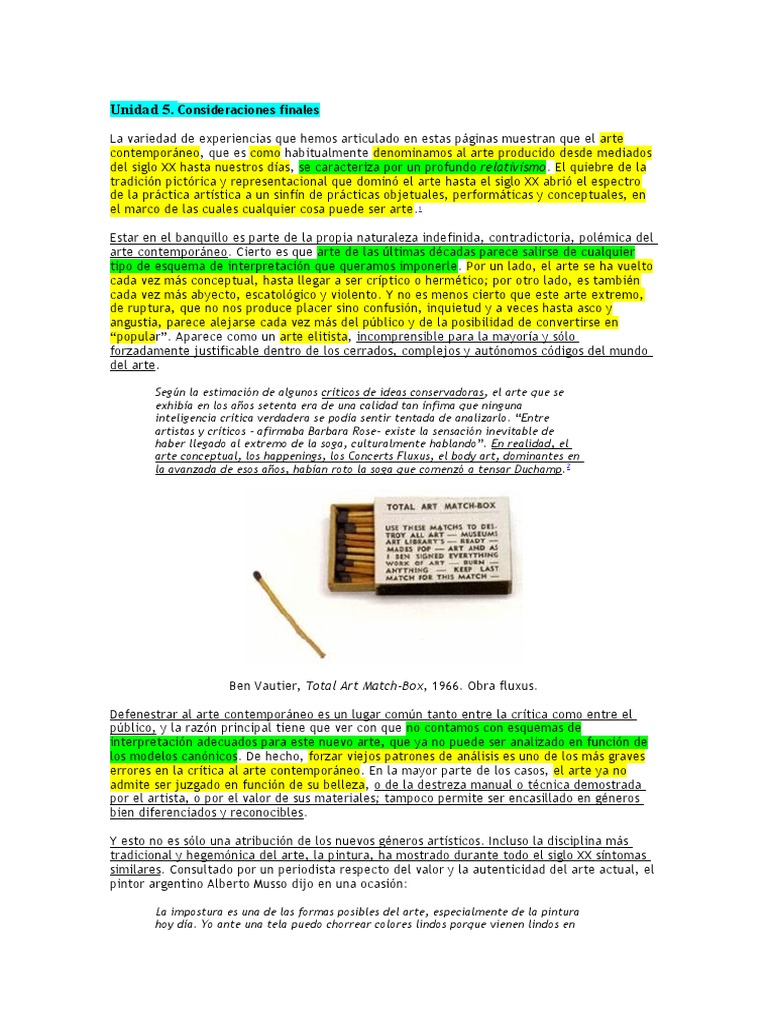 Unidad 5 | PDF | Pinturas | Las artes
